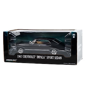 GreenLight 1:24 1967 Chevro&let Impala Sport Sedan - Tuxedo Black 84035 [Shipping from Canada]