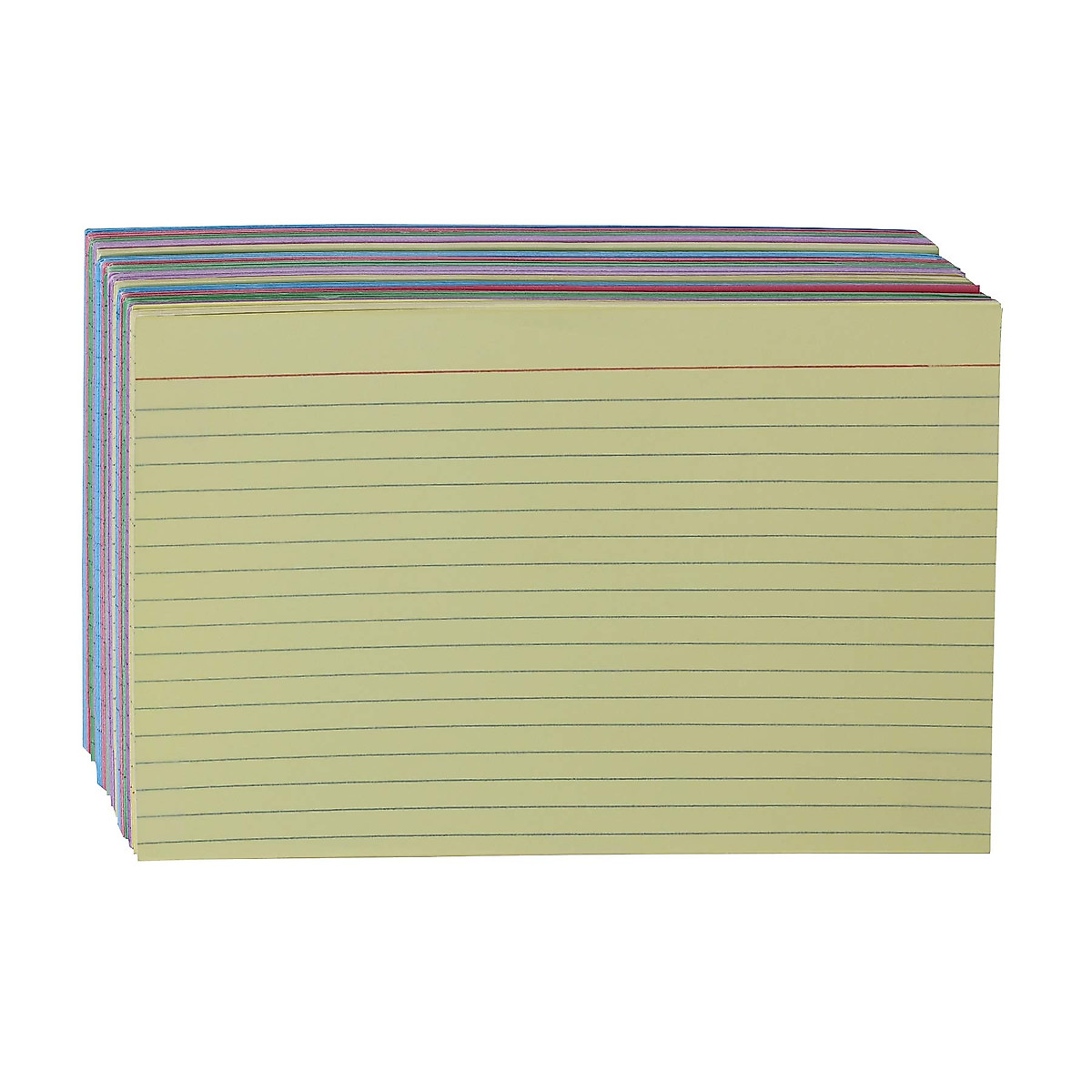 Amazon Basics Ruled Color Index Cards, 5" x 8", 300 Cards