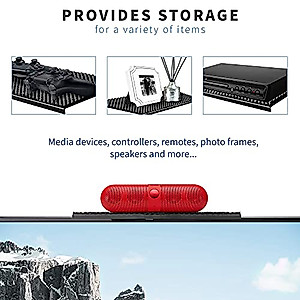 VIVO TV and Monitor Top Shelf Mounting Bracket with 24 inch Padded Platform and Rotary Clamp, Holds Small Speakers, Sound Bars, Streaming Devices, Home Decor, and More, Mount-SFTV3