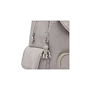 Kipling Women's City Pack Backpack, All-Day Versatile Daypack, Grey Gris, 10.5" L x 14.5" H x 6.75" D