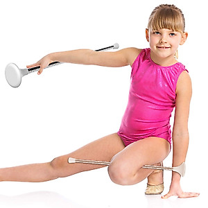 ABOAT 21" White Baton Twirling Marching Batons Mini Shaft Baton Cheerleader Dance Baton (21 inch 1PACK, White)