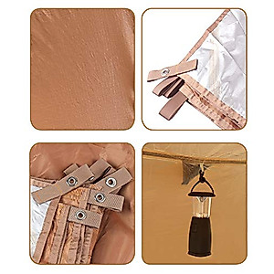 Waterproof Camping Tent Tarp Hammock Rain Fly - 118”x125”/177”x216”,Lightweight UV Protection Sun Shade Canopy,Multifunctional Footprint for Hiking,Backpacking (Green 9.8X 10ft)