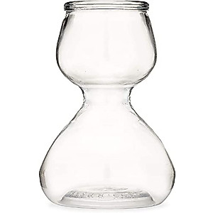 QUAFFER Double Bubble Layered PLASTIC Shot Glass Plus Recipe Card – Clear Chaser Shot Glass Jigger for Smooth Tasty Shots – Fun Unique Split Shot Glasses Barware (Set of 4)