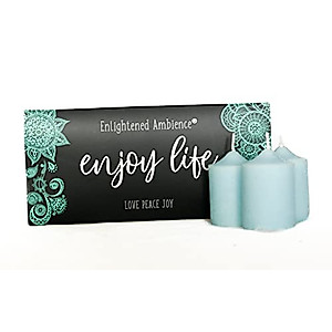 Enlightened Ambience Blue Water Scented Blue Votive Candles 10 Pack