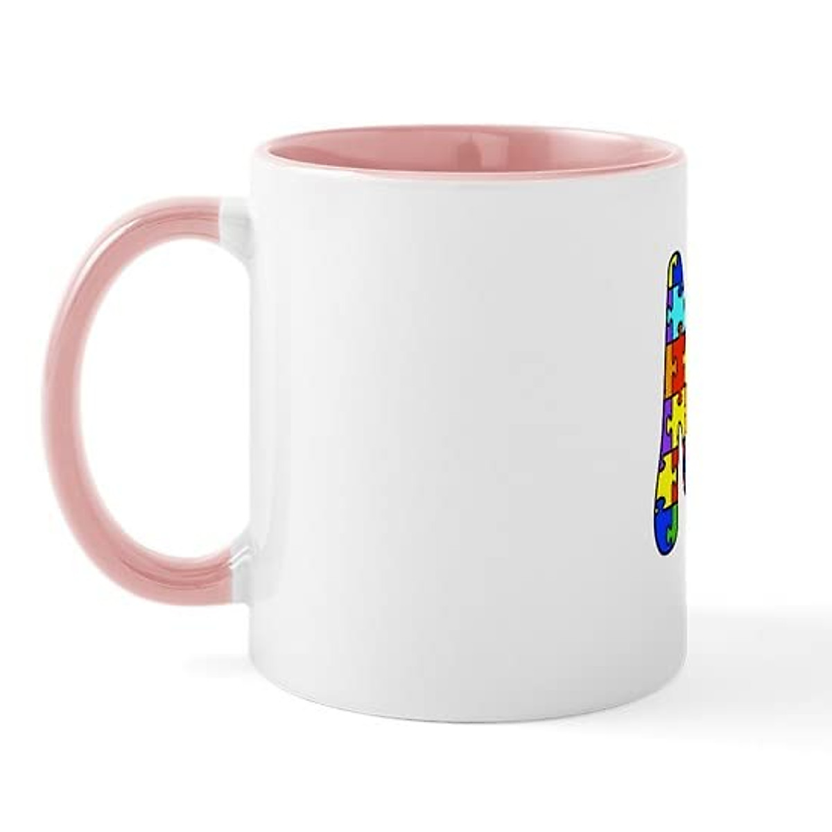 CafePress Mom Autism Awareness Mug Ceramic Coffee Mug, Tea Cup 11 oz