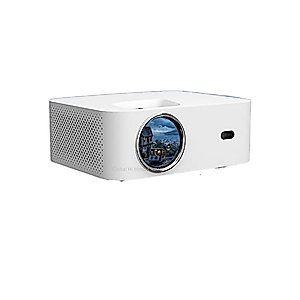 projecter Projector 4K Global Version Wanbo X1 Mini Projector Mini LED Portable Projector 1280 * 720P Keystone Correction for Home Office (Color : Add UK Adapter)