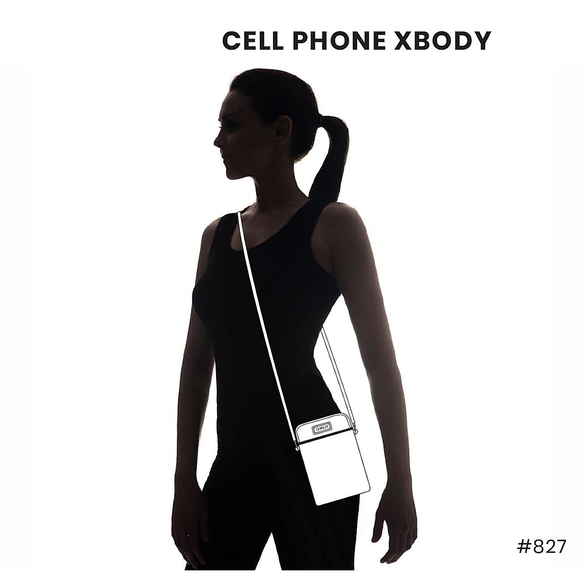 CHALA Handbag Bowling Handbag with Dragonfly Charm and Matching Dragonfly Cellphone Purse in Dark Grey…