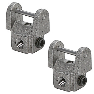 2Pcs Scroll Saw Blades Holders Conversion Kit, Universal Pin-Less Adapter Metal Upper/Lower Blade Clamp Holders Accessories Part, Suitable for Saw Blade Size 133 * 0.7 * 0.7 mm