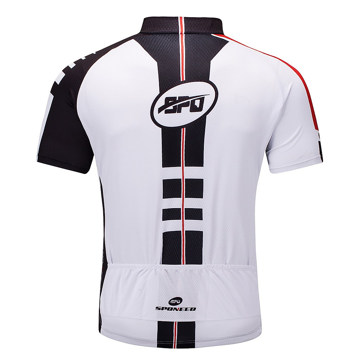 Cycling Padded Shorts Bike Shirts Full Zip Bicycle Clothing with 3 Pockets M