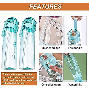 Air Up Water Bottle with 7 Flavour Pods, 650ML Drinking Bottle, BPA Free 0 Sugar, 0 Calories Water Bottle, for Gym and Outdoor