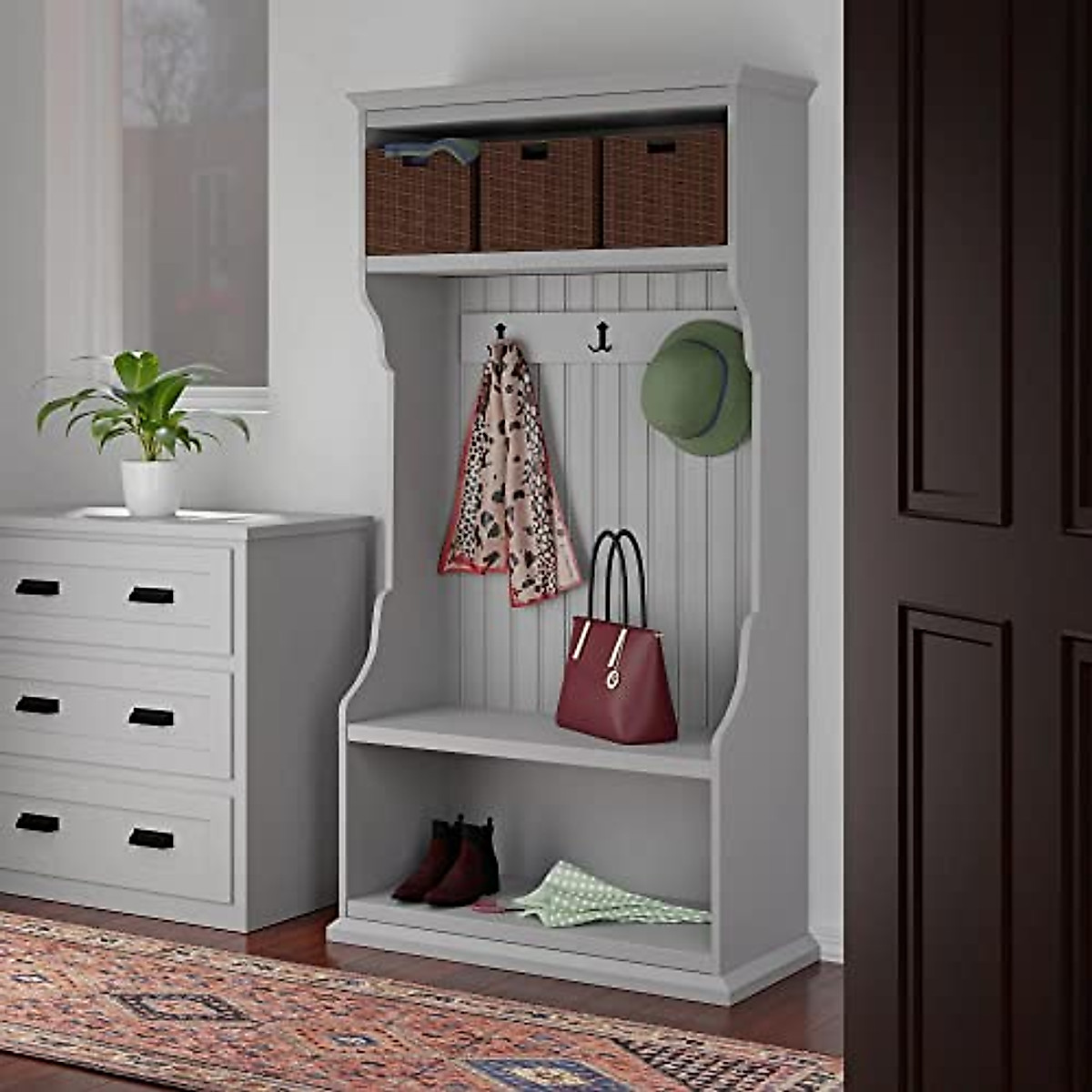 Winsome Wood Tessa Basket, Walnut