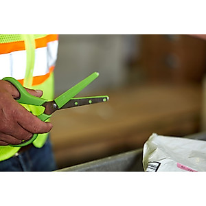 Riteknife SO300 Safety Scissors, Ambidextrous, Large Finger Holes, Soft Grip Maximizes Comfort, Blunted Tip, Guarded 3.5” Stainless Steel Safety Blades Minimizes Puncture Risk, Safe Enough For A Kid