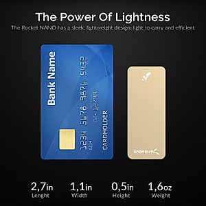 SABRENT 1TB Rocket Nano External Aluminum SSD (Gold) (SB-1TB-NANO-GLD)