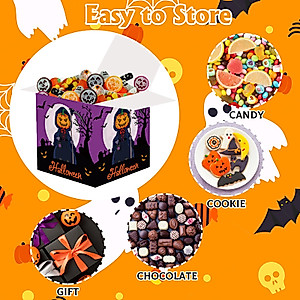 Halloween Candy Treat Box Set, 12 Pcs Treat Goodie Boxes Halloween Party Favors Boxes, Halloween Cardboard Funny Boxes for for Candy Snacks Cookie Small Gifts Halloween Party Supplies Kids Birthday