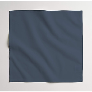 Cloth Dinner Napkins Cotton Washable Calicot 16x16 Inch Napkins Cloth|Absorbent Reusable Durable Decorative Set of 6 Table Napkins for Spring, Easter Decor,BBQ,Hotel &Outdoor Parties|Dark China Blue