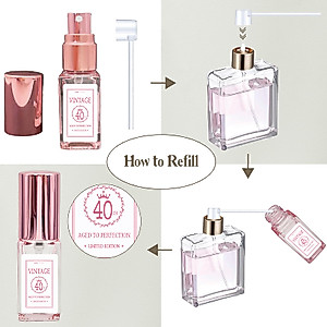 40th Birthday Gift for Women, 40th Birthday Jewelry Mini Storage Box with Refillable Perfume Bottle, Gift for 40 Year Old Female, 40th Bday Gift, 40 & Fabulous Gift, 40th Birthday Items