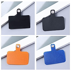 Universal Phone Lanyard Patch, Adjustable Detachable Neck Mobile Phone Case Lanyard, Strap Phone Safety Tether Phone Patch(Blue)