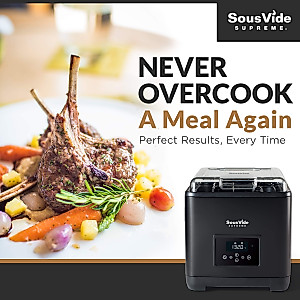 SousVide Supreme Touch 9 Liter | Sous Vide Water Oven | Accurate and Stable Temperature | Touch Control Water Bath Cooker | Quiet Operation