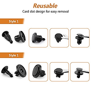Car Fender Flare Retainer Clips 210PCS Plastic Fastener Rivets Bumper Fender Liner Automotive Push Pins for Toyota 4Runner RAV4 FJ Cruiser Tacoma Replace 75397-35010 75495-35010 90189-06013