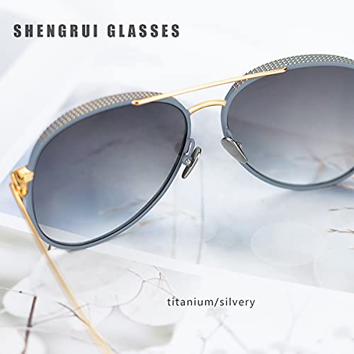 BEHLINE Glasses Nose Pads Screw-in Eyeglasses Nose Pads Glasses Nose Piece Repair Kits (14mm)