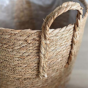 UXZDX Straw Storage Basket Rattan Floor Flower Pot Crafts Decoration Modern Home Living Room Bedroom Shop Flower Basket