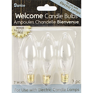 Electric Candle Bulb 7 Watt 6 Count (2, pack of 3 )