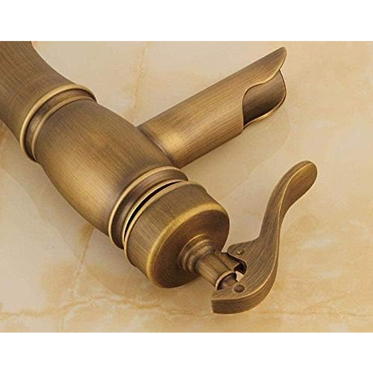 Kitchen Taps Taps Basin Faucets Waterfall Bathroom Faucet Single Handle Basin Mixer Tap Bath Antique Faucet Brass Sink Water