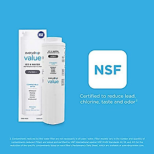 Everydrop Value by Whirlpool Ice and Water Refrigerator Filter 4, EVFILTER4, Single-Pack