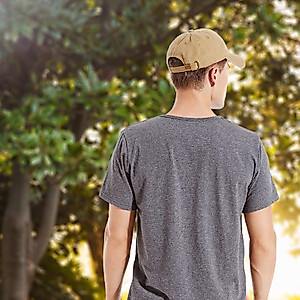 VODIORE Khaki Hats Washed Cotton Baseball Cap Vintage Baseball Hat Low Profile Cap Khaki