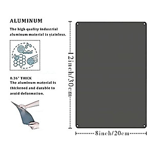 Retro The Dirty Hoe Garden Supply Metal Funny Tin Sign Vintage Aluminum for Home Bar Pub Cafe Farm Room 8X12 Inch