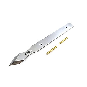 Narex Unhandled Dual Bevel Marking Knife Kit with Finger Indents Stainless Steel Blade (0.100" Thick Blade)