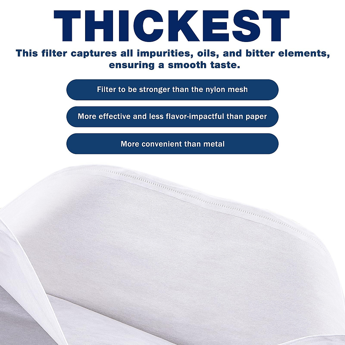 100pcs Cold Brew Coffee Filter Bags - 20" X 20" Commercial Cold Brew Bags - Filter Bag for Brew Up To 5 LBS Coffee, Fits 5 Gallon Buckets - Extra Large Brew Bags Reusable