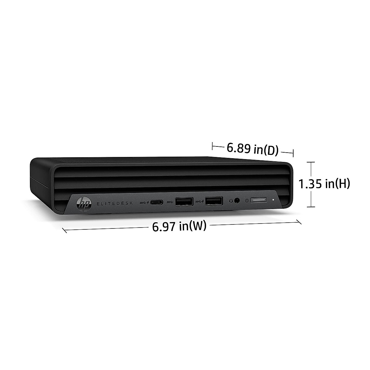 HP EliteDesk 800 G6 Business Mini Desktop, Intel Core i5-10500T Processor, 16GB DDR4 RAM, 256GB PCIe SSD, RJ-45, Displayport, Wired KB & Mouse, Wi-Fi, Windows 11 Pro