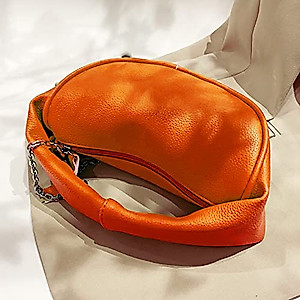 Cute Hobo Tote Handbag Mini Clutch Purse with Zipper Closure