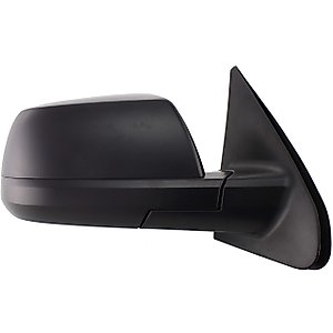 Kool Vue Left & Right Power Heated Door Mirrors Compatible With Toyota Tundra 2007-2013 Manual Fold Without Signal Light, Memory & Puddle Lamp Textured Standard Cab, With Cold Climate Specification