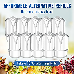 elvizam 10 Pack Refill Cartridge Kit Compatible with ZEVOM364 and Max Plug-in Light, Replacement Fit for ZEVO (10 Pack)