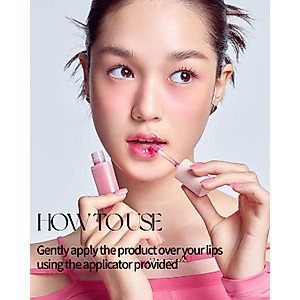 HOLIKA HOLIKA Heart Crush Bare Glaze Tint - K-Beauty Girlish & Juicy Color Lip Tint with Moisture Essence, Long-Lasting Moisture & High Shine, 0.1 fl.oz. (05 SWISH)