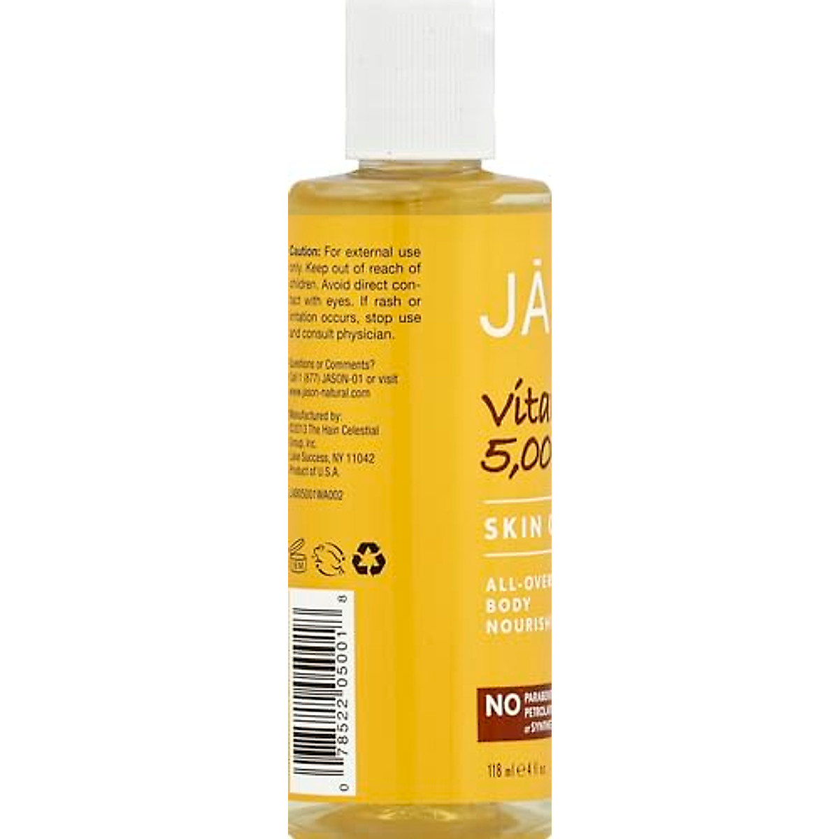 JASON Vitamin E 5,000 IU Moisturizing Body Oil, For Hair, Face, and Body, 4 Fluid Ounces