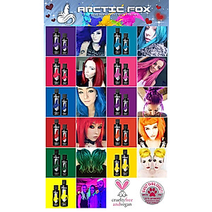 ARCTIC FOX Vegan and Cruelty-Free Semi-Permanent Hair Color Dye (4 Fl Oz, COSMIC SUNSHINE)