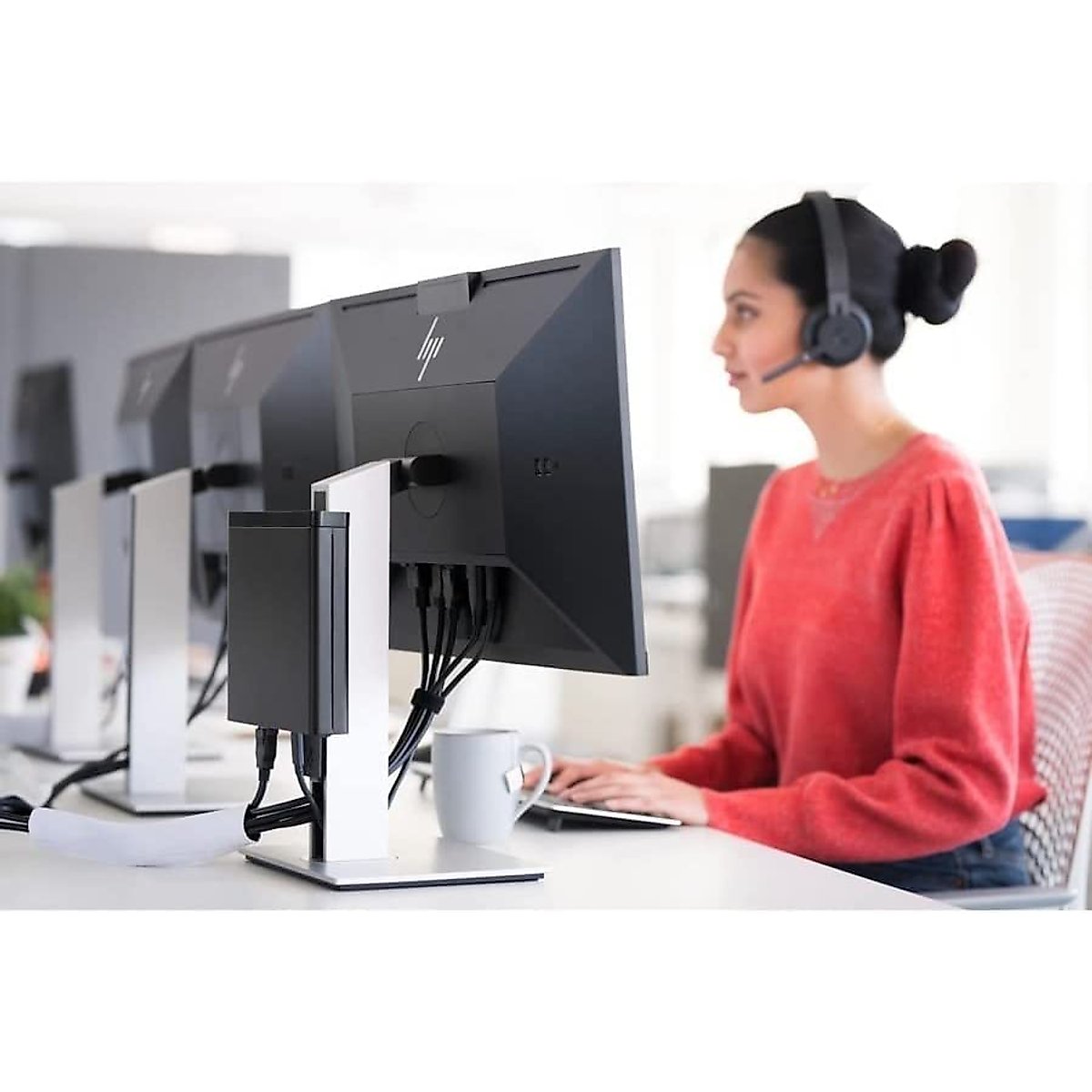 HP EliteDesk 800 G6 Mini Desktop Computer - 10th Gen Intel Core i5-10500T 6-Core up to 3.8 GHz CPU, 16GB RAM, 2TB NVMe SSD + 1TB HDD, Intel UHD Graphics 630, Wi-Fi 6 + Bluetooth 5.1, Windows 10 Pro
