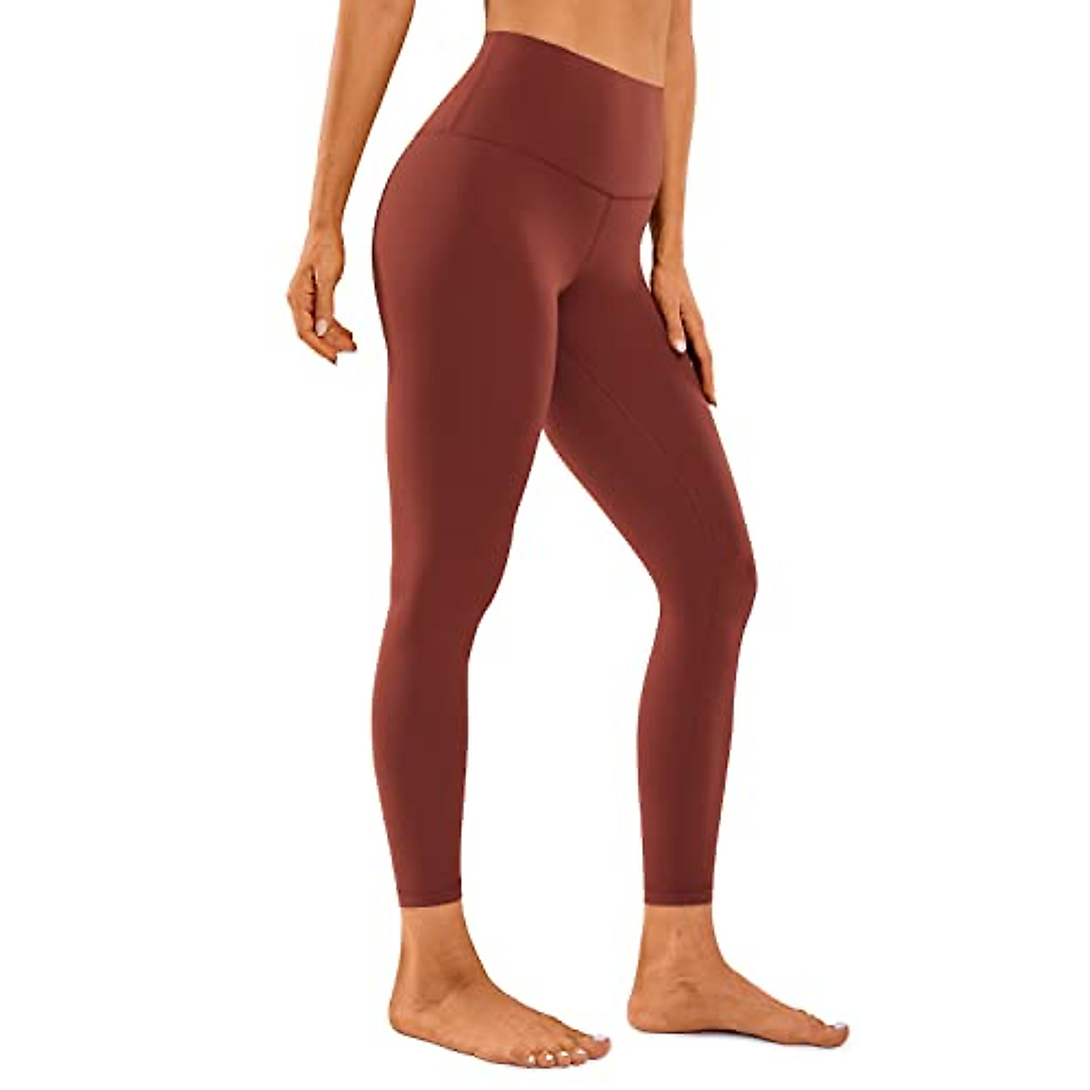 CRZ YOGA High Waisted Buttery Soft Lounge Legging 25 inches Jujube Brown Small