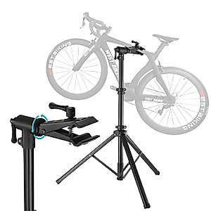 West Biking Bike Repair Stand,Heavy Duty Foldable Home Bike Workstands,Height Adjustable Bike Maintenance Stand, Portable Aluminum Bicycle Repair Stand For Heavy E Bike, Mountain Bike, Road Bike etc