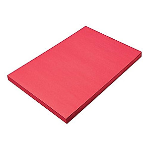 Prang (Formerly SunWorks) Construction Paper, Holiday Red, 12" x 18", 100 Sheets