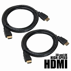 PowerBridge TWO-PRO-H2 Dual Outlet Recessed In-Wall Cable Management System and Two 10-Foot High-Speed HDMI Cables (Latest Standard) Bundle