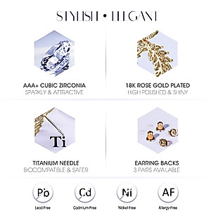 YMIMIWIWI-Wedding Earrings for Bridesmaids Floral, Handmade Earrings Olive Wreath, Faux Diamond Laurel Earrings, Mothers' Day Gifts (1 Pairs Large Size Diameter 20mm,0.8 inch)