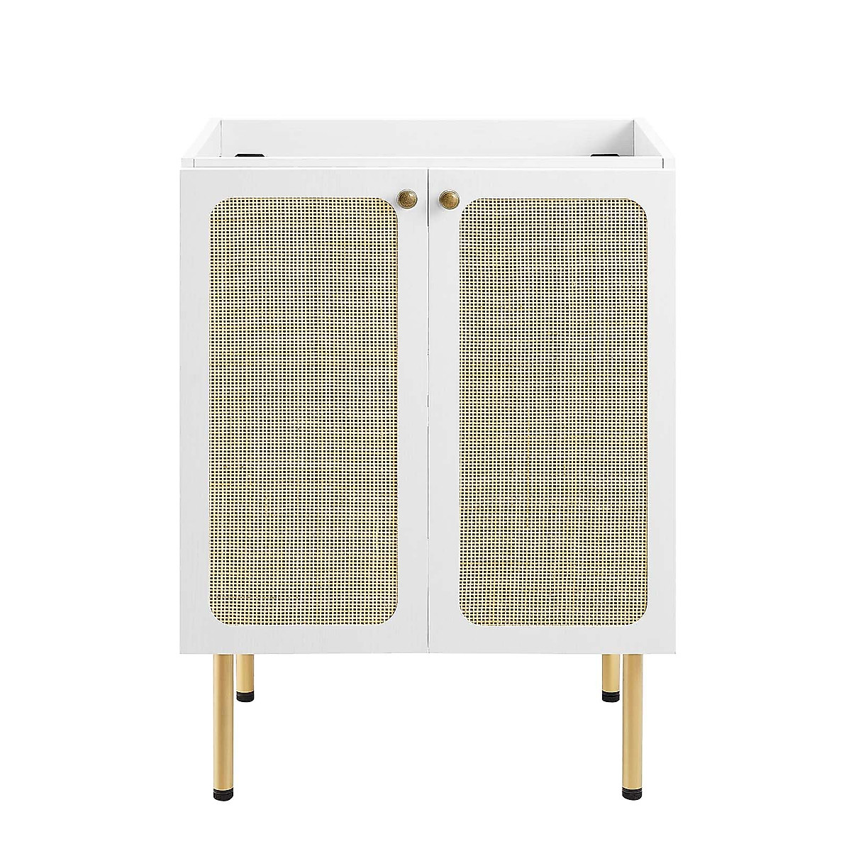 Modway Chaucer 24” Bathroom Vanity Cabinet in White (Sink Basin Not Included), 30 Inches