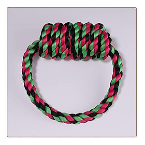 Chewy Champ Circle - Large Dog Rope Toy for Aggressive Chewers - Durable & Fun