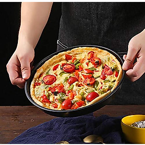 LaiYHe, 12" Pizza Pan Professional Premium Deep Dish Non-Stick Bakeware, 12-Inch