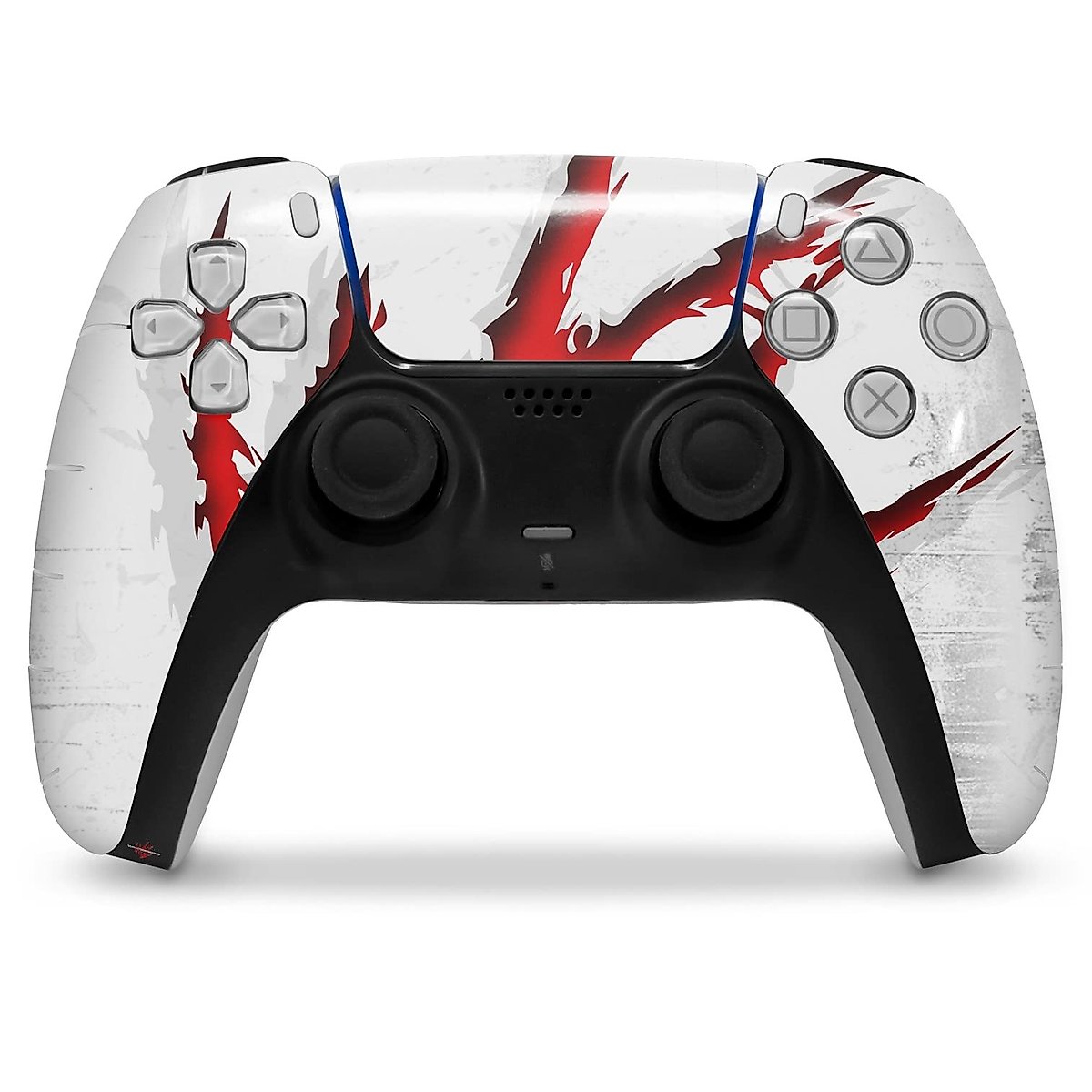 WraptorSkinz Skin Wrap compatible with Sony PS5 DualSense Controller WraptorSkinz WZ on White (CONTROLLER NOT INCLUDED)