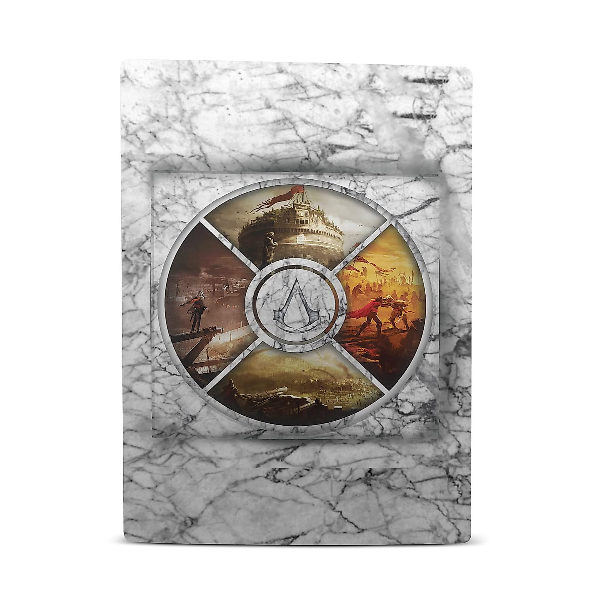 Head Case Designs Officially Licensed Assassin's Creed Logo Brotherhood Graphics Matte Vinyl Faceplate Sticker Gaming Skin Decal Cover Compatible With Sony PlayStation 5 PS5 Digital Edition Console